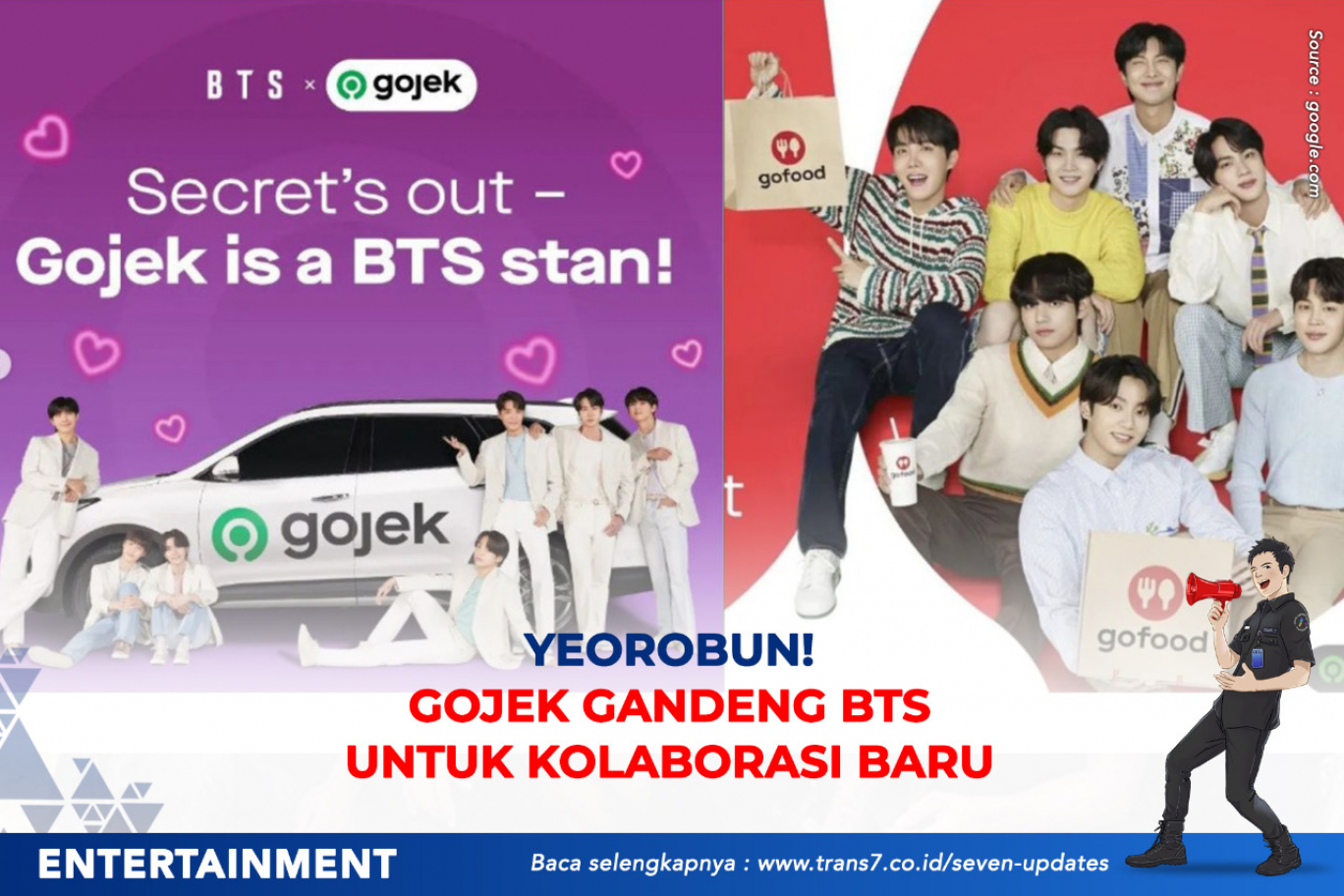 TRANS7 | Yeorobun! Gojek Gandeng BTS Untuk Melakukan Kolaborasi Baru TRANS7 | Yeorobun! Gojek Gandeng BTS Untuk Melakukan Kolaborasi Baru